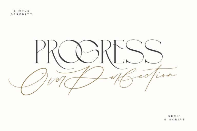Simple Serenity Serif & Script 衬线、脚本字体 – UISUM