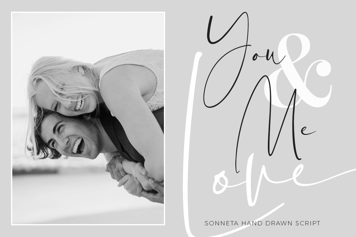 Sonneta Script Font 一款自由流畅的手写英文字体 – UISUM