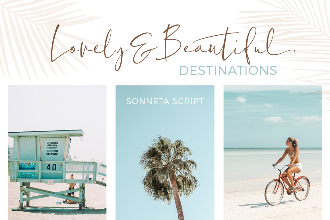 Sonneta Script Font 一款自由流畅的手写英文字体 – UISUM