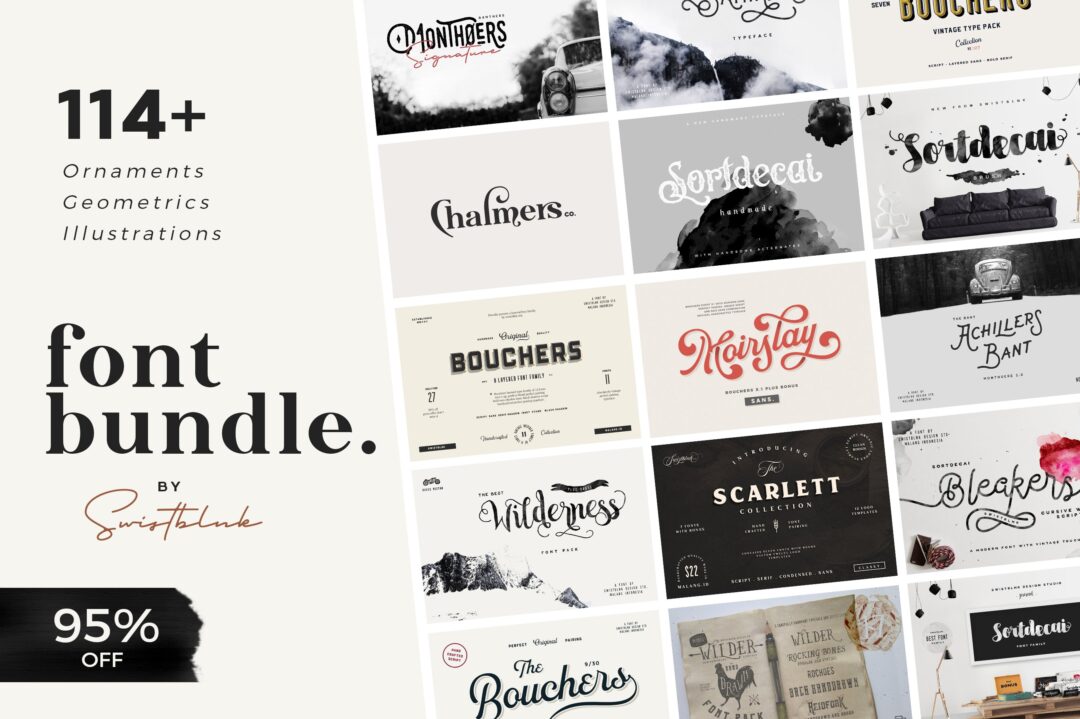 Decorative Fonts Collection (Whole Store Bundle) By Swistblnk Std. – UISUM