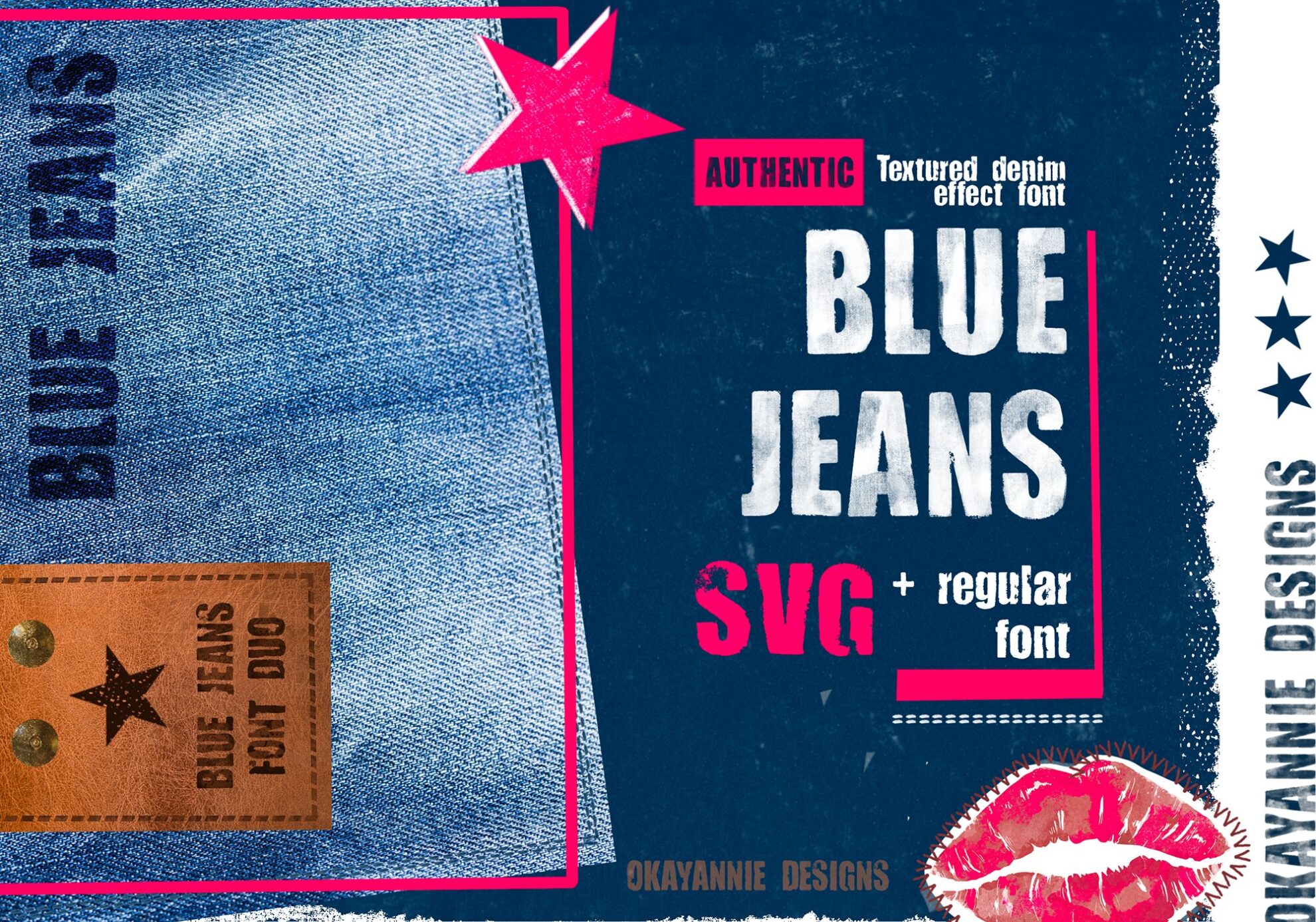 Blue Jeans SVG and Regular Font – UISUM