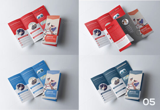 10 Corporate Tri-fold Brochure Bundle in 1 File – UISUM