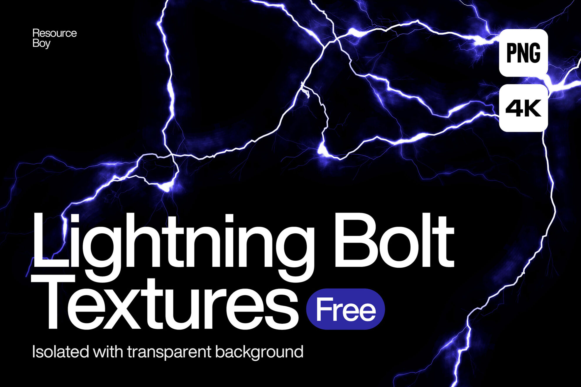 100 Lightning Bolt Textures in 4K resolution – UISUM