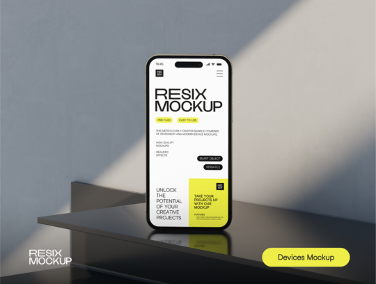 Resix – Clean Style Branding Mockup Bundle 17款品牌形象VI应用数码文具导视服装设计作品ps样机 ...
